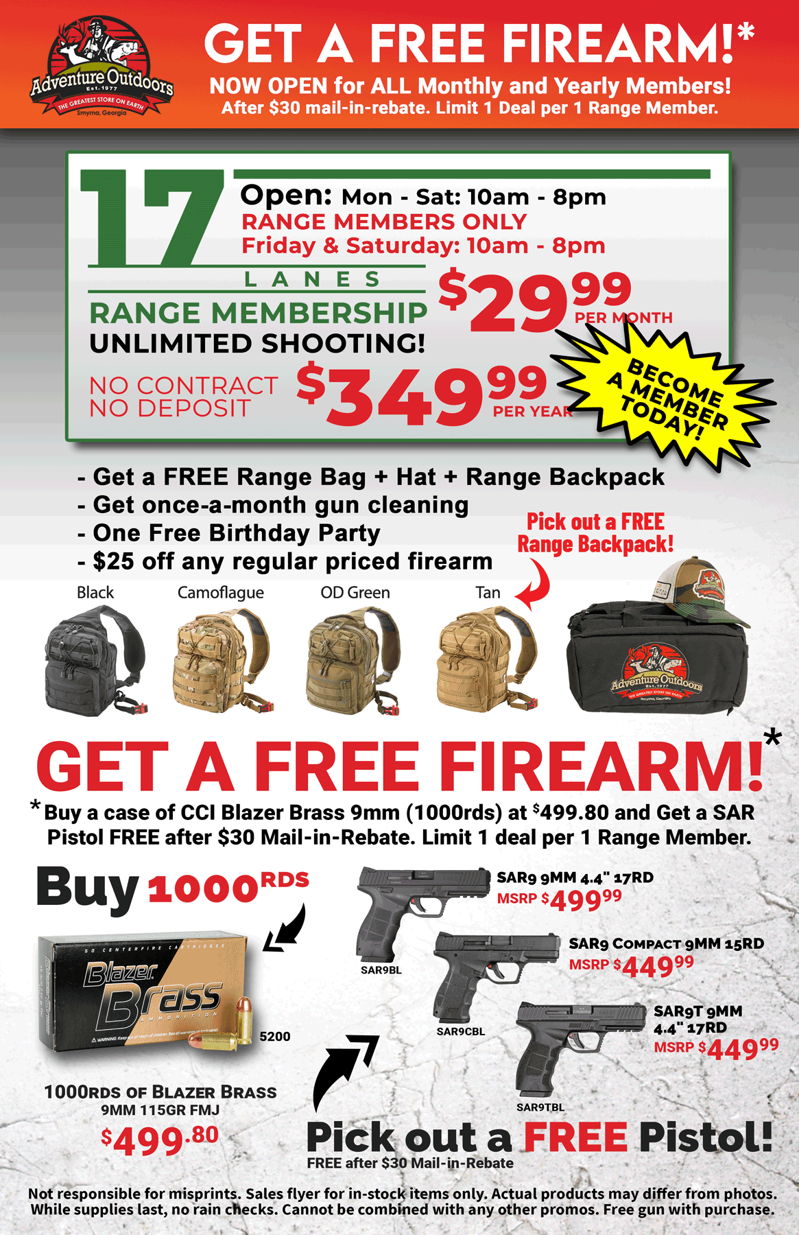 Adventure Outdoors - Weekly In Store Sales