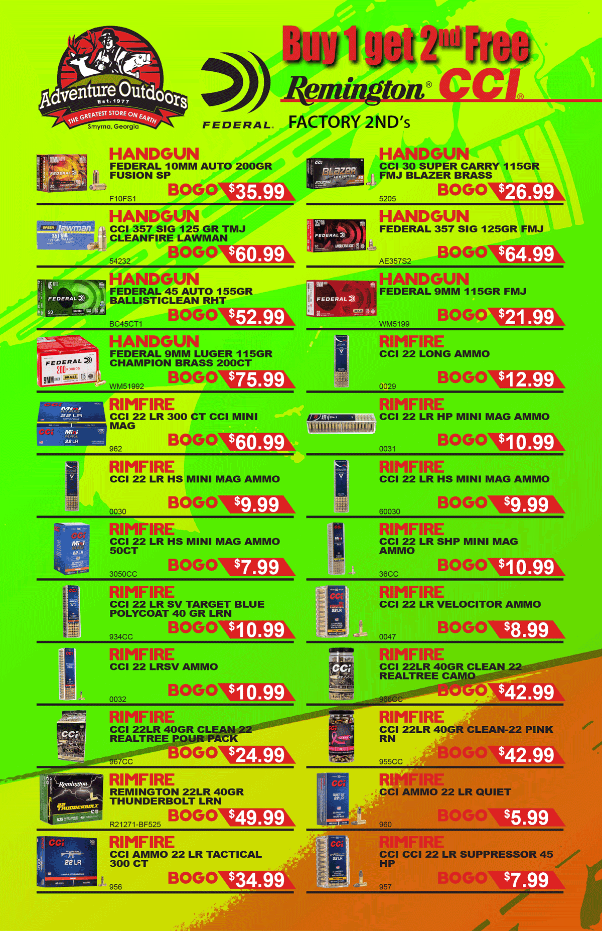 Adventure Outdoors - Weekly In Store Sales